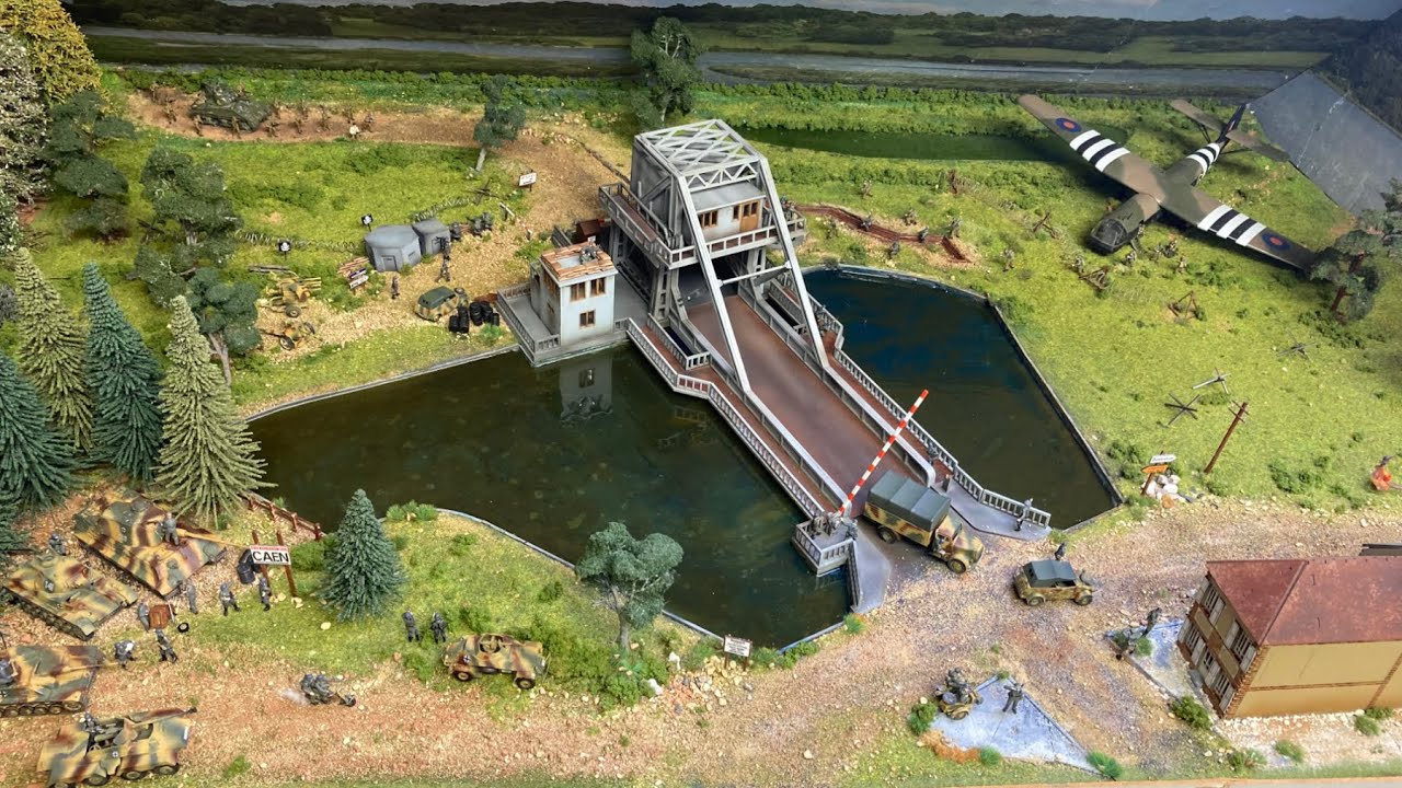 1:72 Scale diorama of Pegasus Bridge on D-Day 6th June 1944 - YouTube