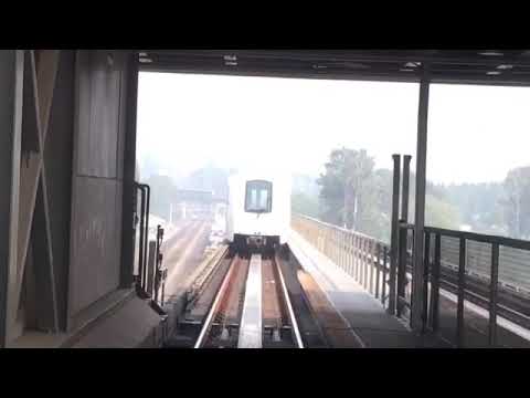 Mk 2 first generation skytrain behind mk 2 second generation skytrain ...