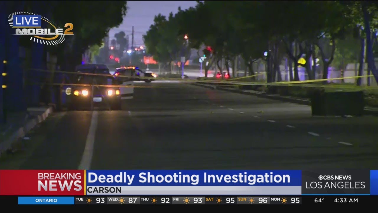 Deadly shooting investigation underway in Carson - YouTube