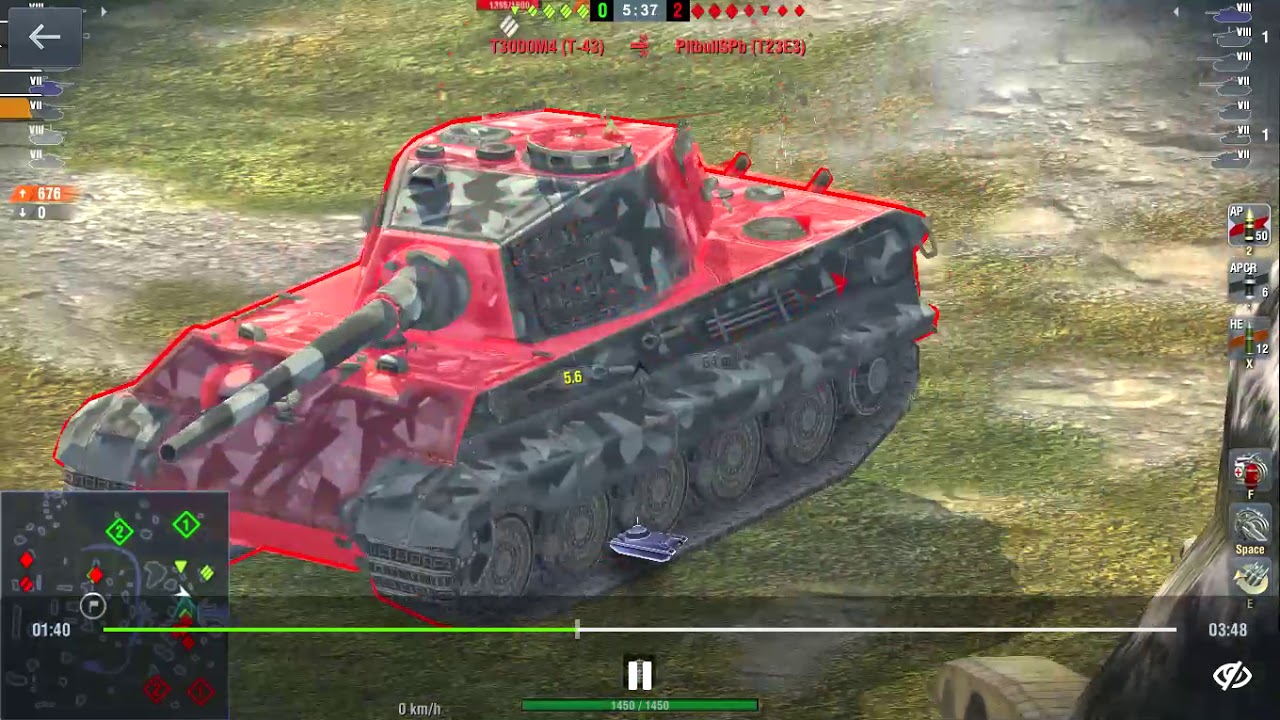 WoT Blitz Tiger 1 (7-8) 3 class - YouTube