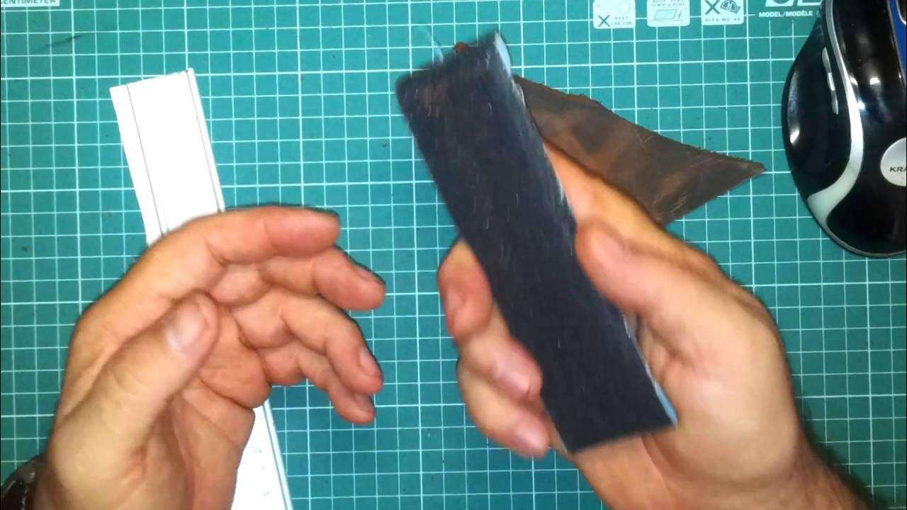 Зачистка кожи для склеивания - YouTube