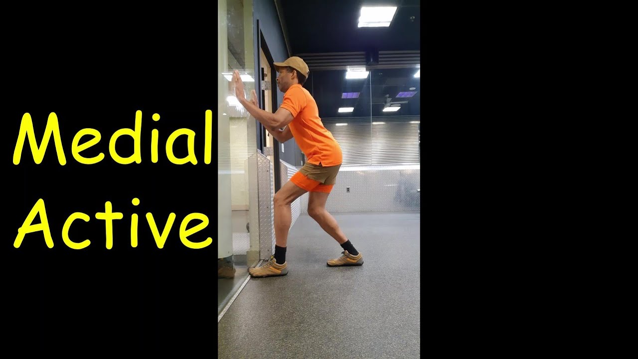 Lower Calf (Soleus) Wall Stretch: Static & Active #shorts #flexibility ...