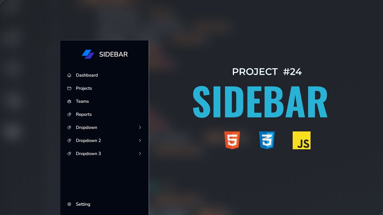 Step-by-Step Guide to Building a Sidebar with HTML, CSS, and JavaScript ...
