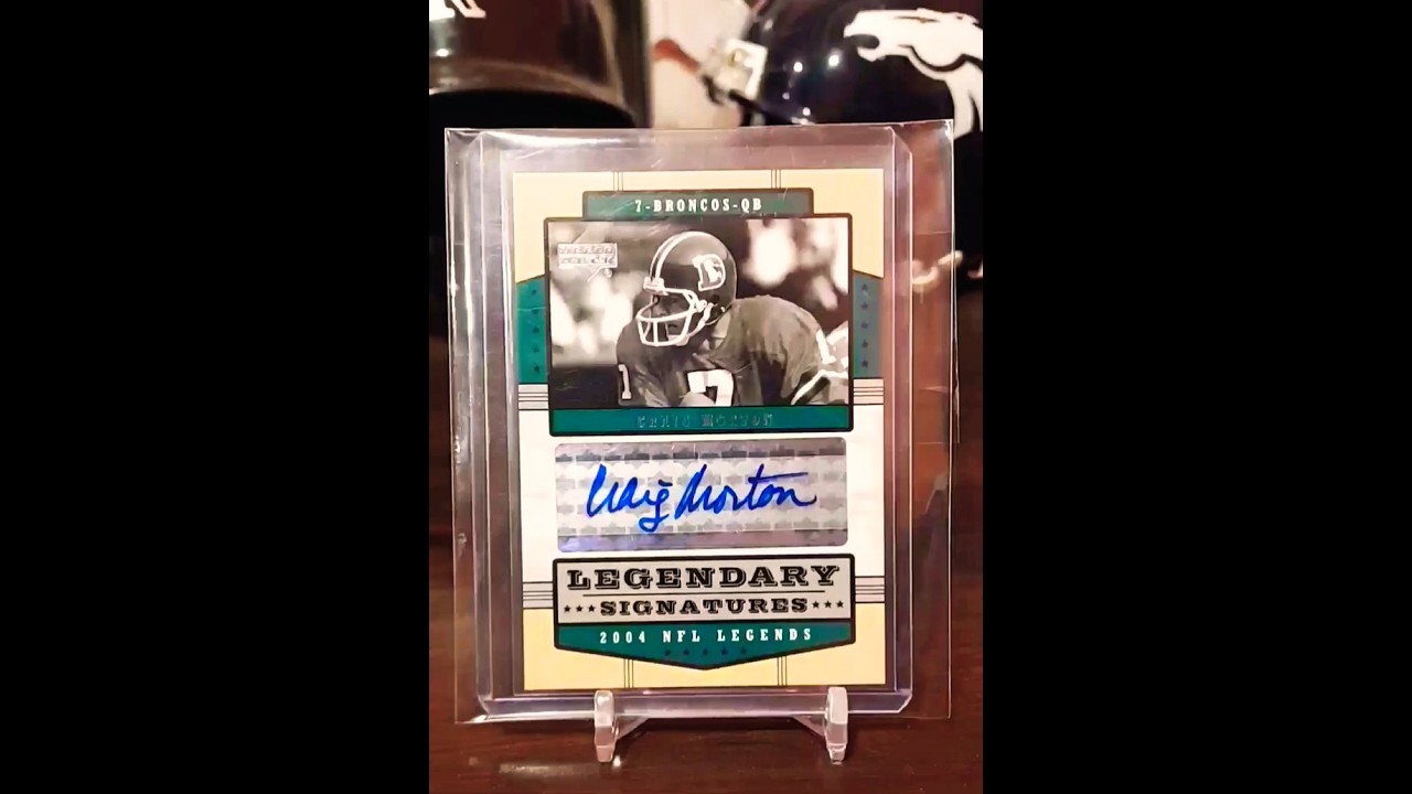 Craig Morton NFL QB. Denver Broncos 2004 Upper Deck NFL Legendary ...