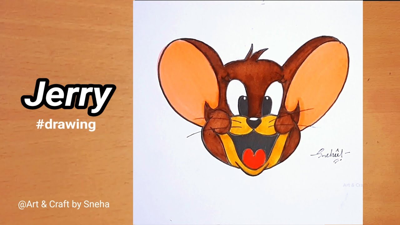 Jerry ll How to draw Jerry from Tom & Jerry #drawing - YouTube