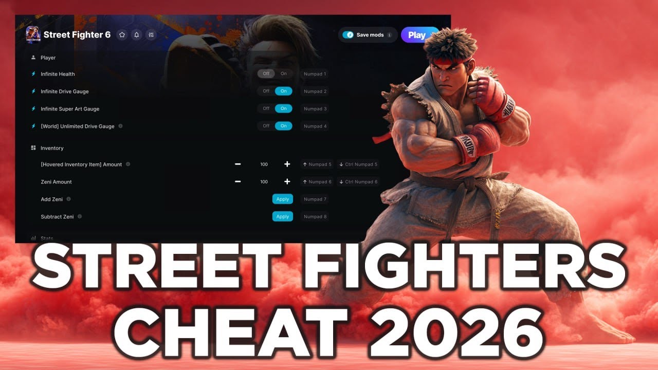 Street Fighter 6 Cheat / New SF6 Cheat Menu / Free Download & Setup ...