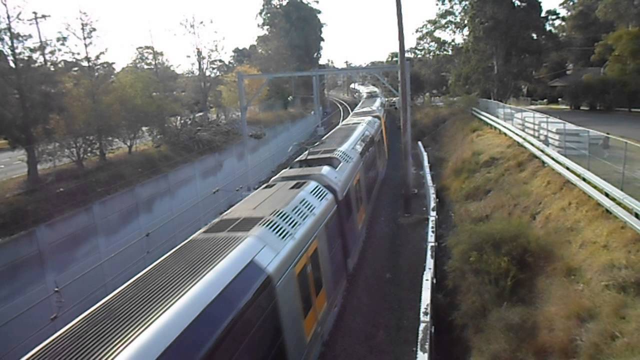 Sydney Trains T72 and T67 on a Hornsby Bound Service at Marayong - YouTube