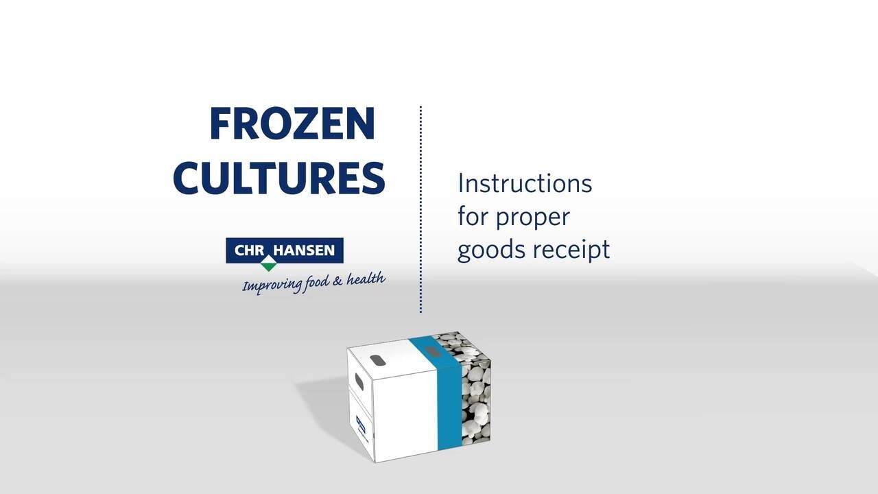Chr. Hansen frozen cultures – instructions for goods receipt - YouTube