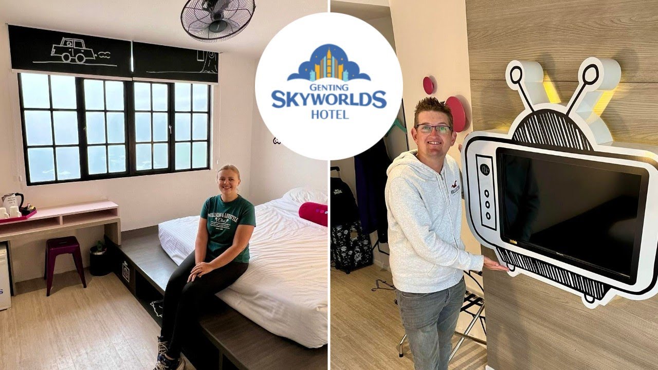 We Stayed At The Genting SkyWorlds Hotel! Quirky Cartoon Theming & Room Tour - YouTube