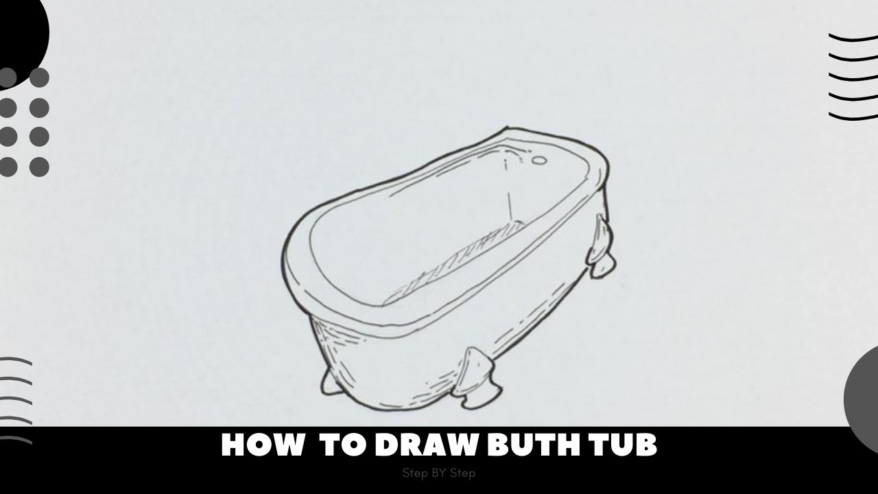 How to Draw Bath Tub Easy - YouTube