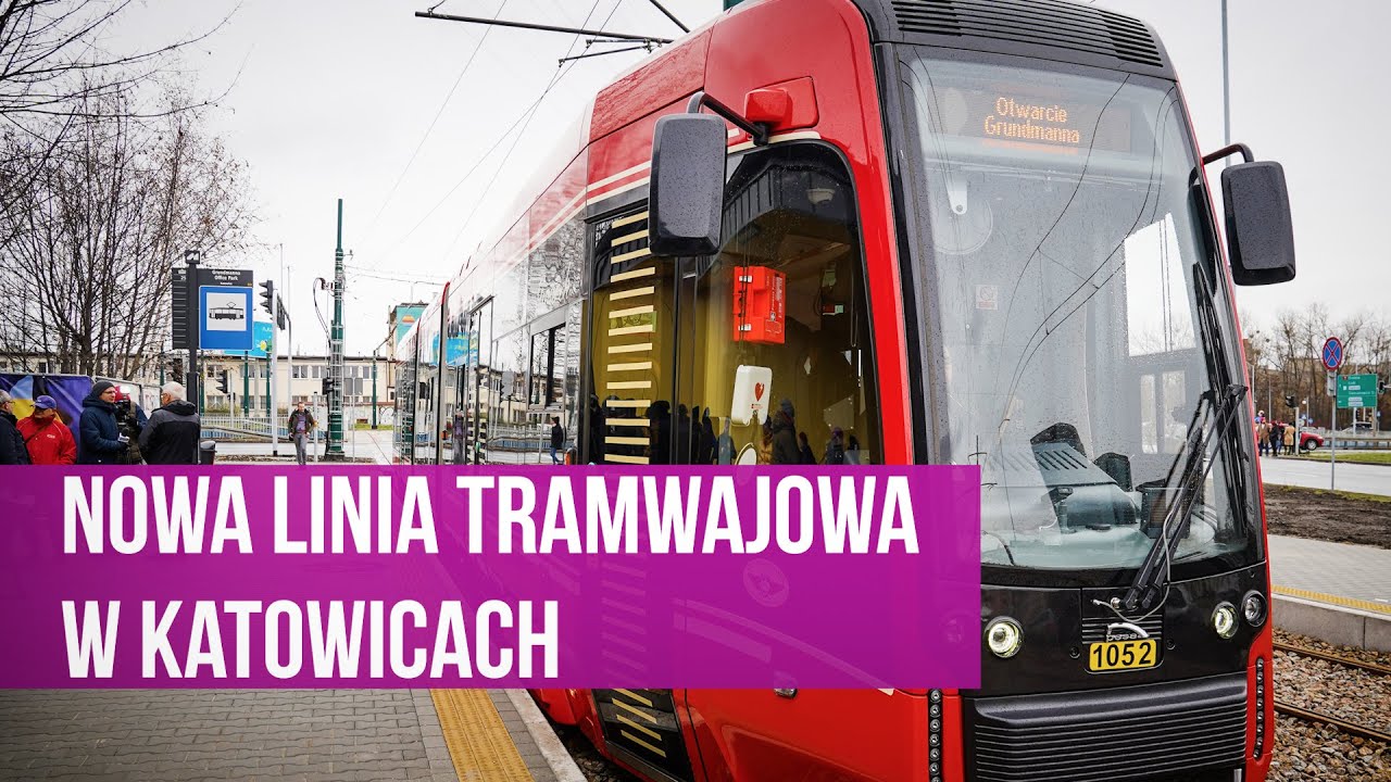 Nowa linia tramwajowa w Katowicach - YouTube