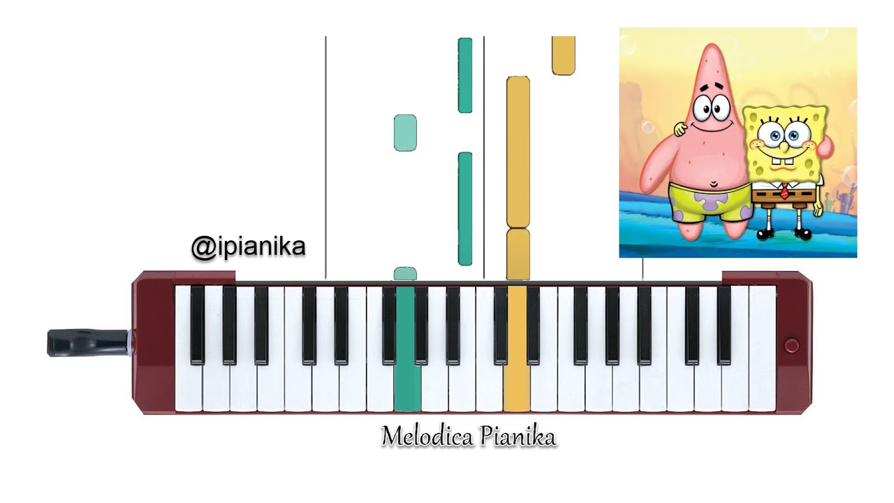 SpongeBob : Hello Blues | Melodica Pianika - Tutorial - YouTube