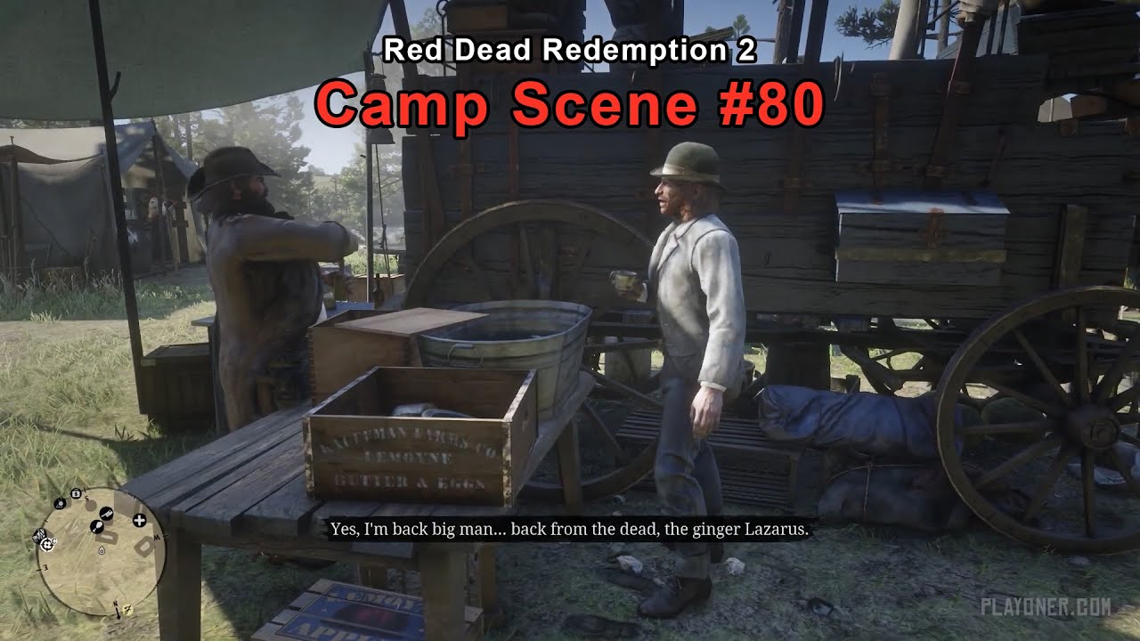 Bill welcomes Sean back in the camp - Camp Scene #80 - Red Dead ...