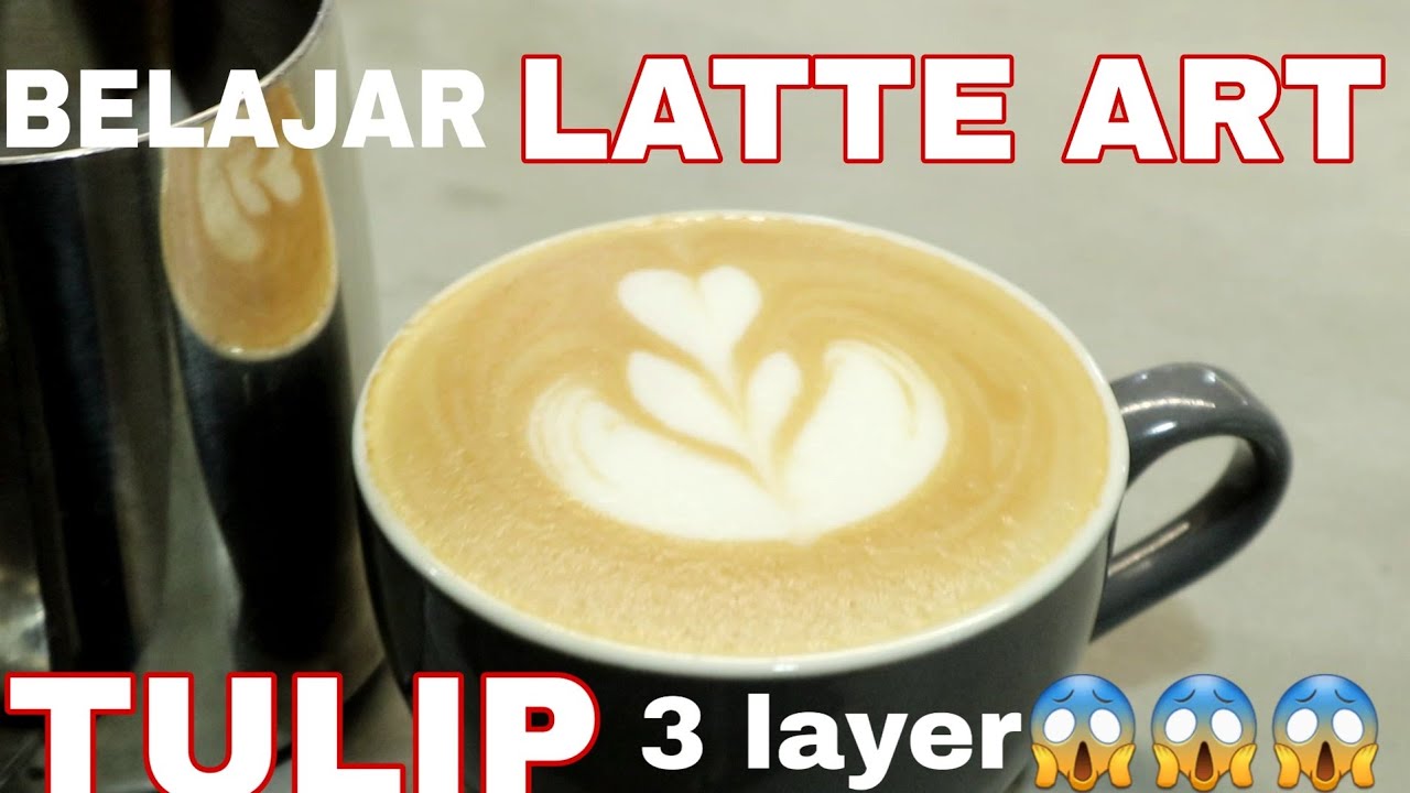 BELAJAR LATTE ART BASIC TULIP(buat pemula langsung bisa) - YouTube