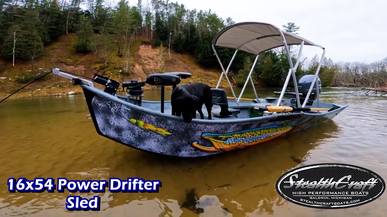 16x54 Power Drifter Sled - StealthCraft Custom Veil - YouTube