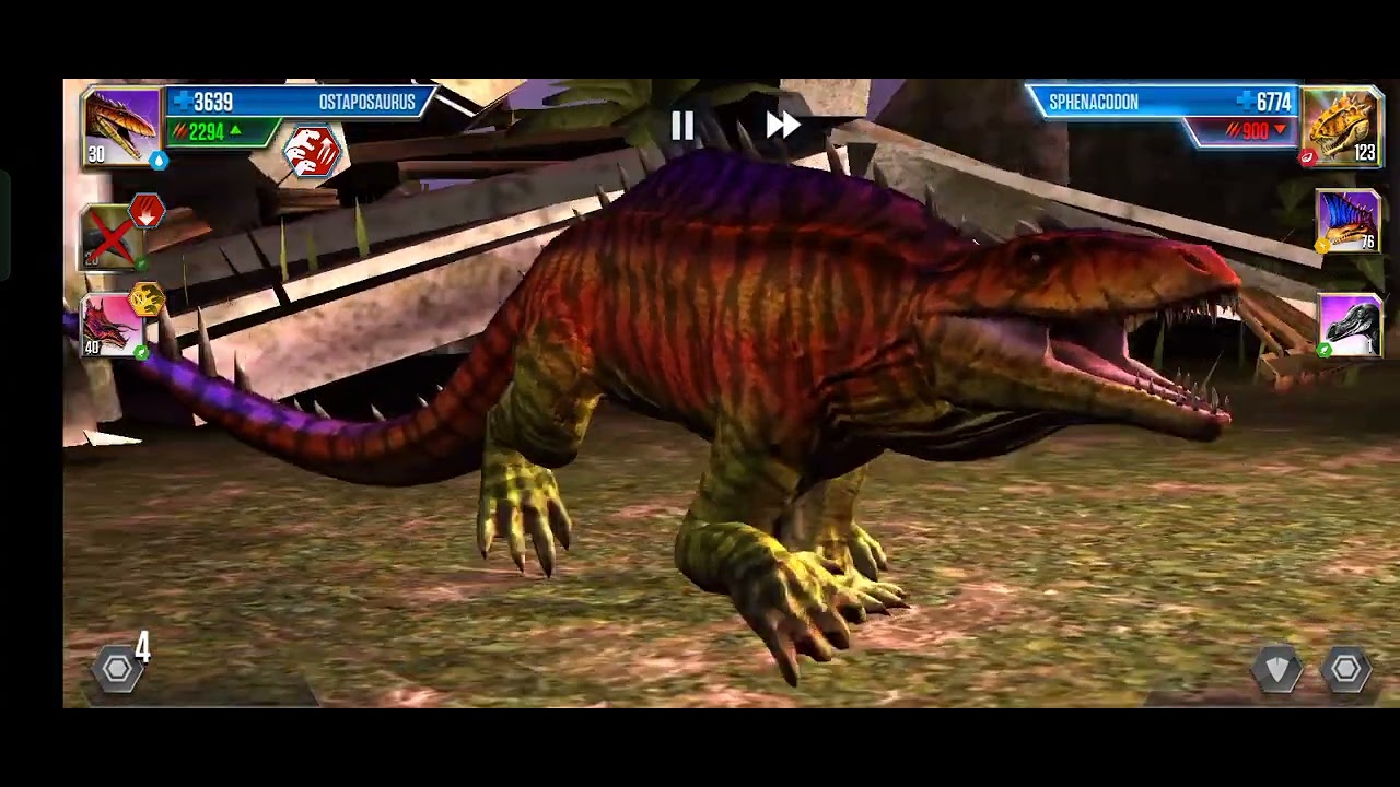TYRANNOSAURUS REX GEN 2 GEN 2 FURY / Jurassic world the game #1402 ...