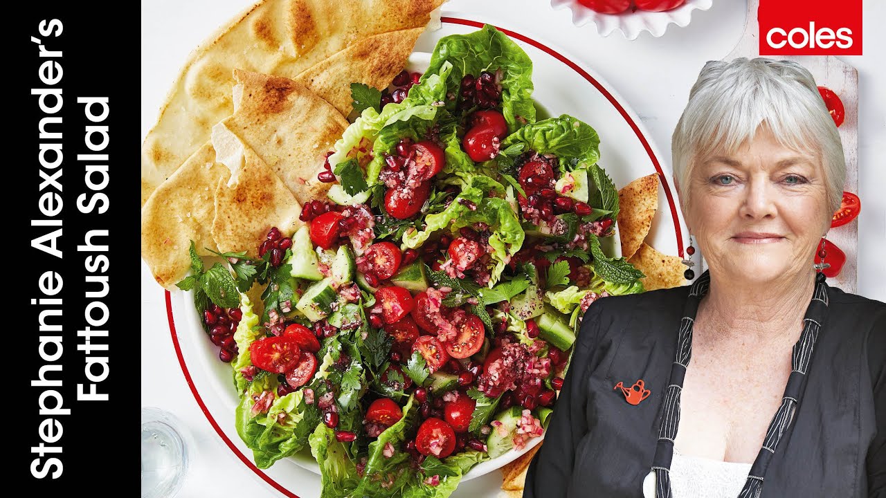 Stephanie Alexander's Fattoush Salad - YouTube