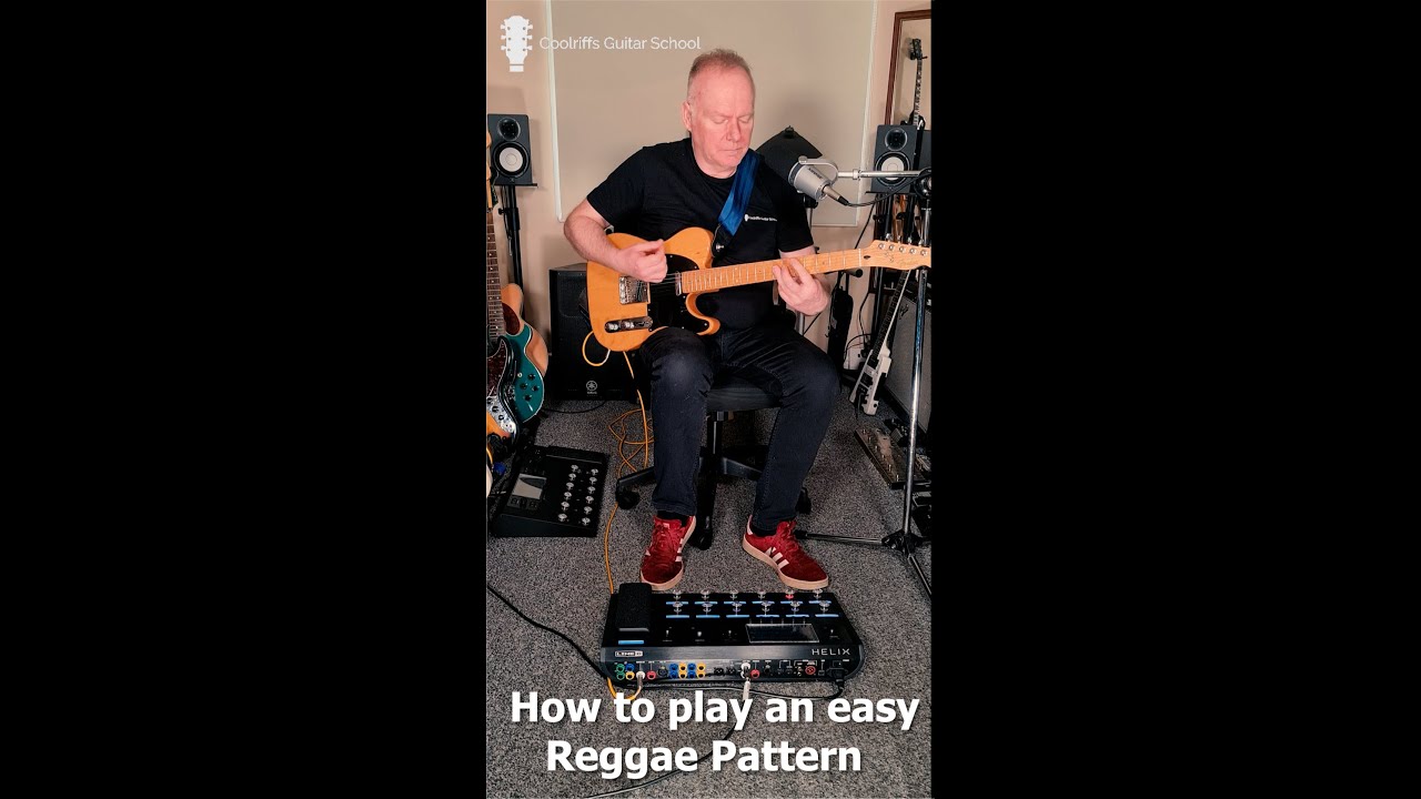 How to play an easy reggae pattern - YouTube