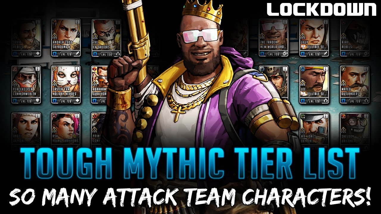 TWD RTS: Tough Mythic Tier List! Lots of Attack Team Characters! The ...