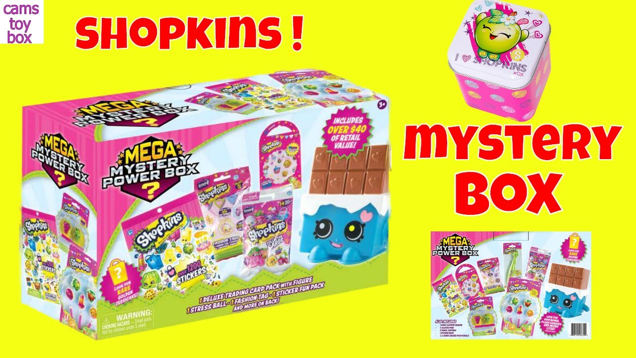 Shopkins Mega Mystery Power Box Opening Surprises Toys Kids Fun ...