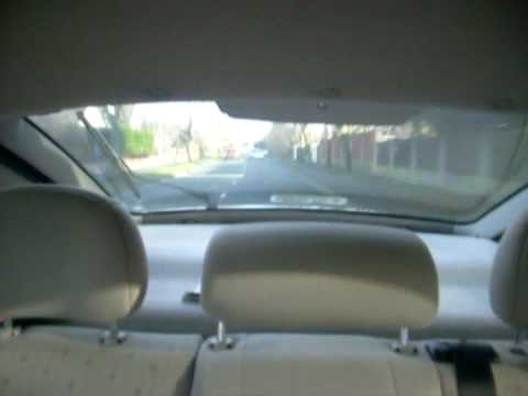 Driving DAY Looking Out BACK Window Silver Car Catches Up Mid Clip ...