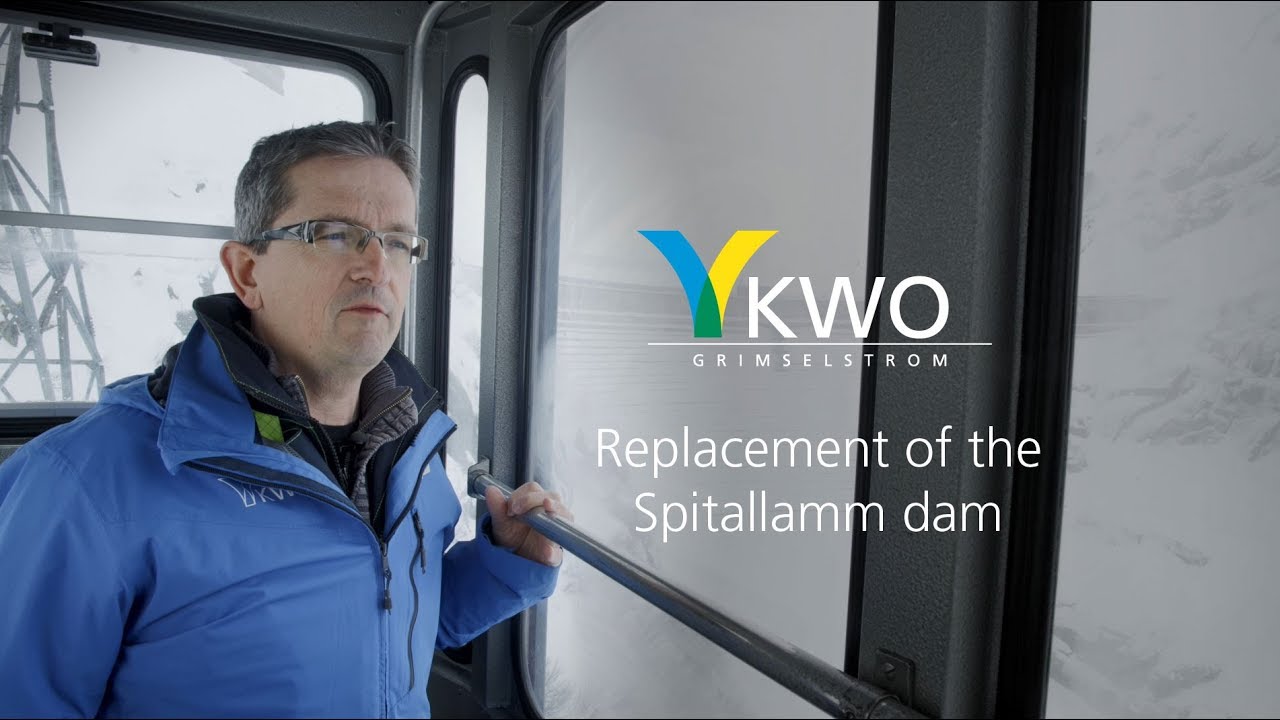 KWO | Project Replacement of the Spitallamm dam E - YouTube