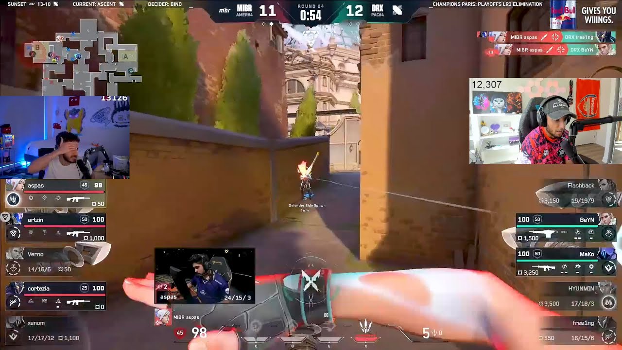 Tarik & FNS Stunned by MIBR Aspas’ INSANE Jett 4K vs DRX in VCT Champs ...