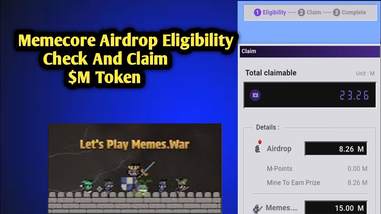 Meme War Airdrop Eligibility Check | Claim M Token n Memewar Airdrop ...