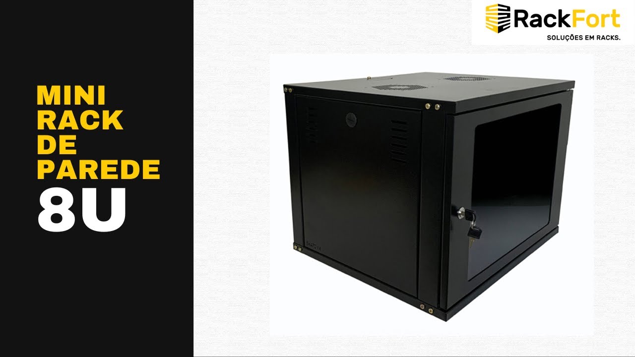Mini Rack de Parede 8U - YouTube