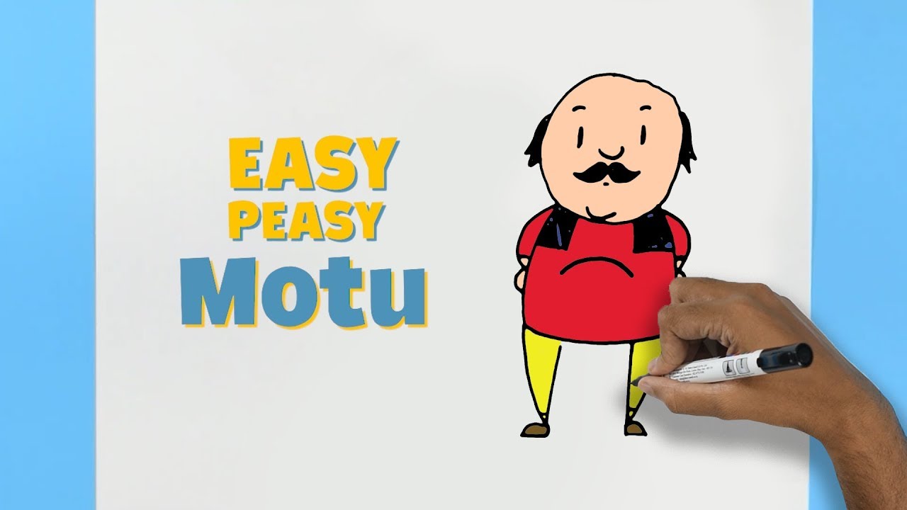 How to Draw Motu Doodle ! - Easy Motu Doodle Tutorial for Kids 👈 - YouTube