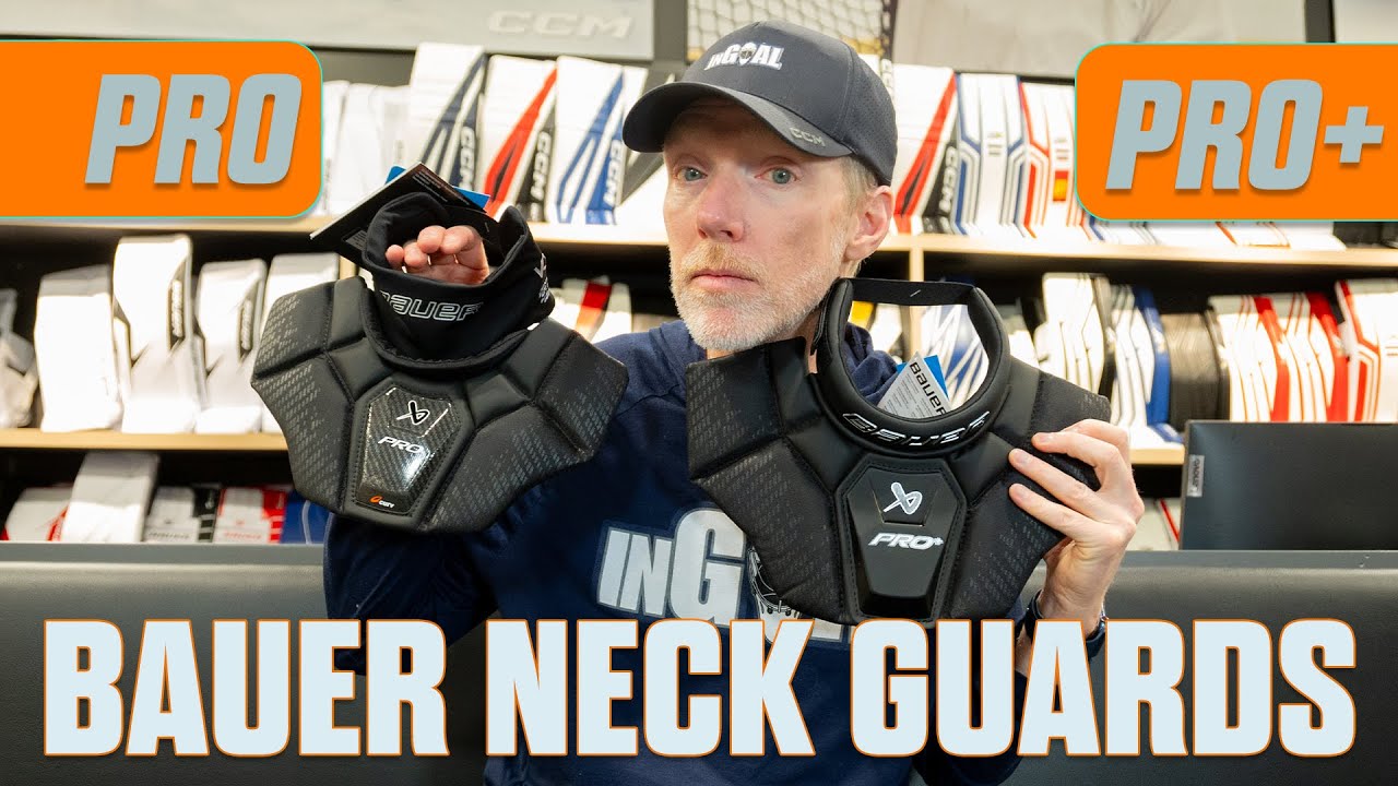 Bauer Pro and Pro+ Neck Guards for Goalies - YouTube