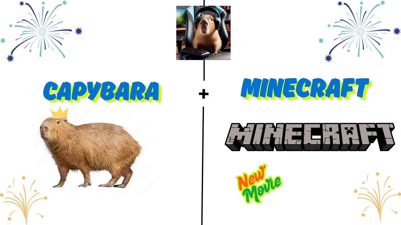 Building a capybara in Minecraft with capybara King🦒🐖🦆🐔🐇🐼🦡🐅 - YouTube