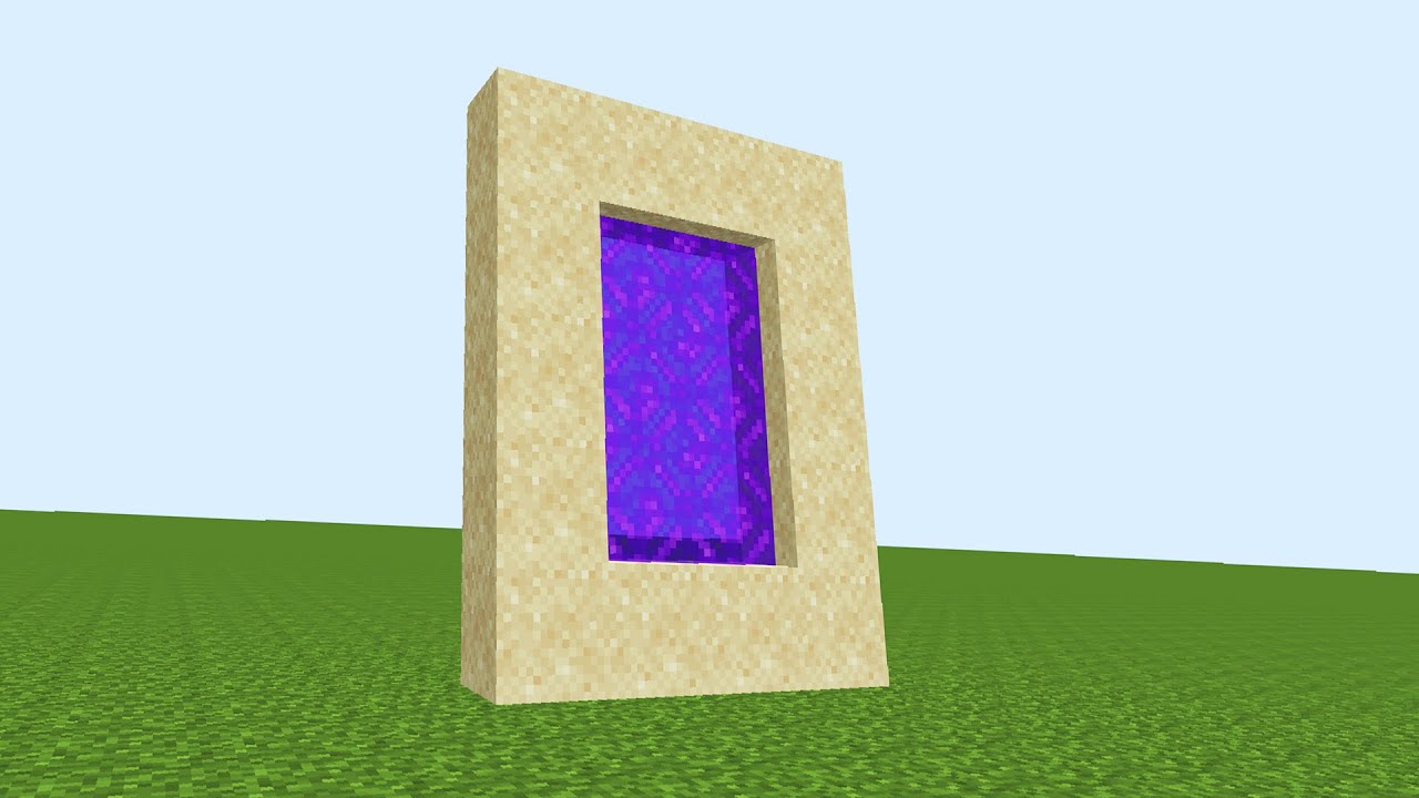 new sand portal in minecraft !!! - YouTube