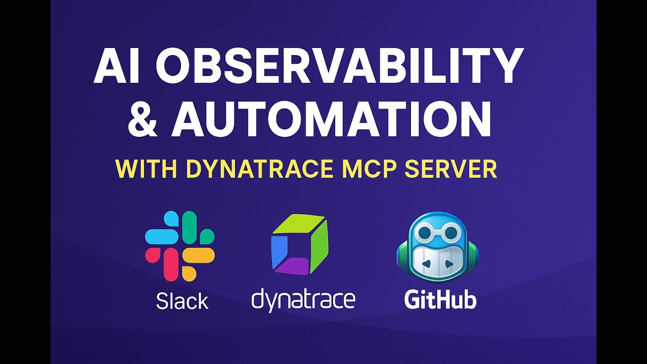 AI Observability in Action: Automating Dynatrace Ops with MCP Server + OpenTelemetry - YouTube