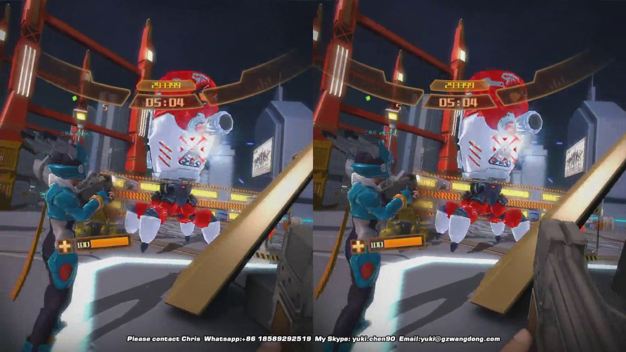 9D VR running game machine with the interesting game of Locke war from ...