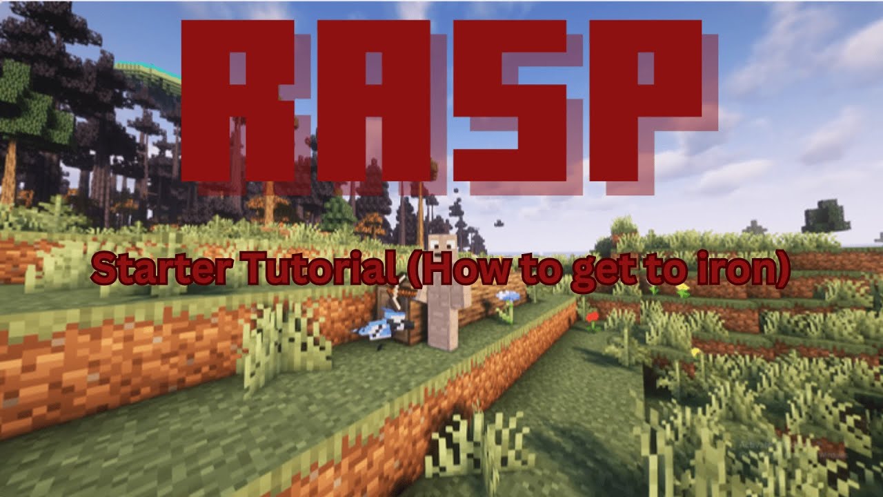 Rikki's Alternate Survival Pack (RASP) Starter Tutorial (How to get to iron) - YouTube