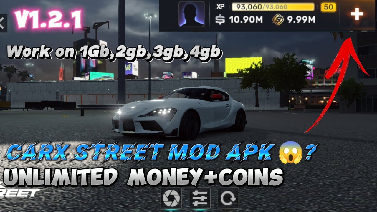 Carx Street Mod apk 😱? | Unlimited money+coins 🤑💲| Free Mod account for ...