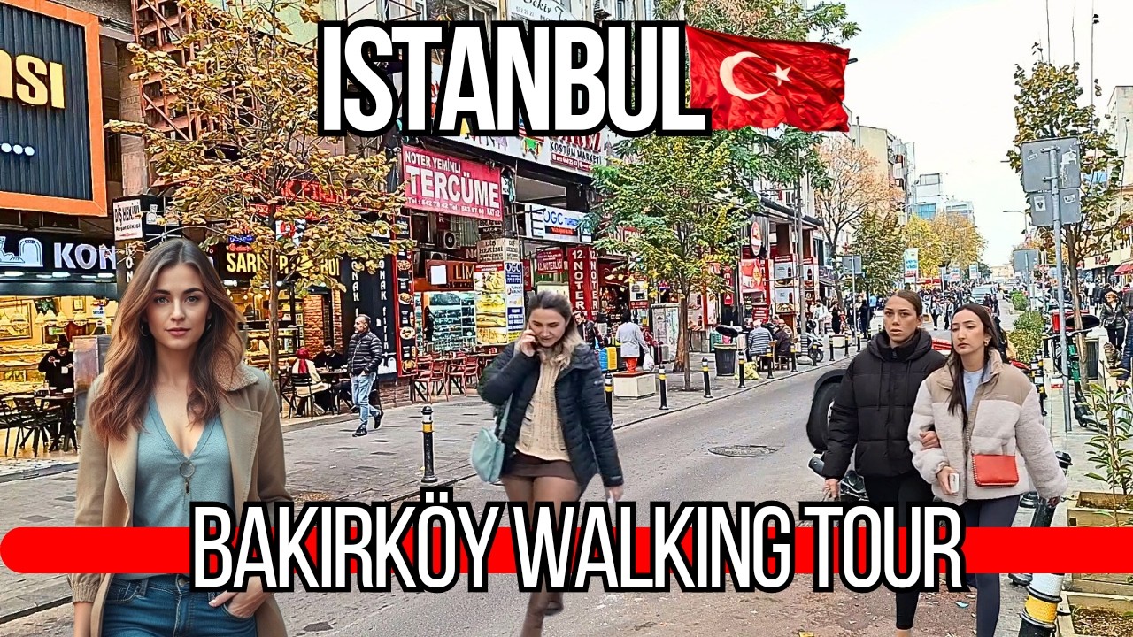 Turkey 🇹🇷 Istanbul Bakirkoy 4K Walking Tour 2024 | Local Bazaar, Food ...