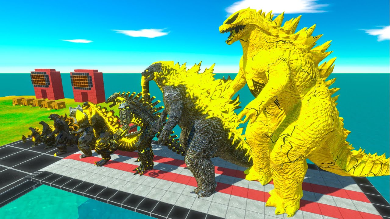 EVOLUTION of Yellow Venom-Godzilla Size Comparison VS Team Titanus Red ...