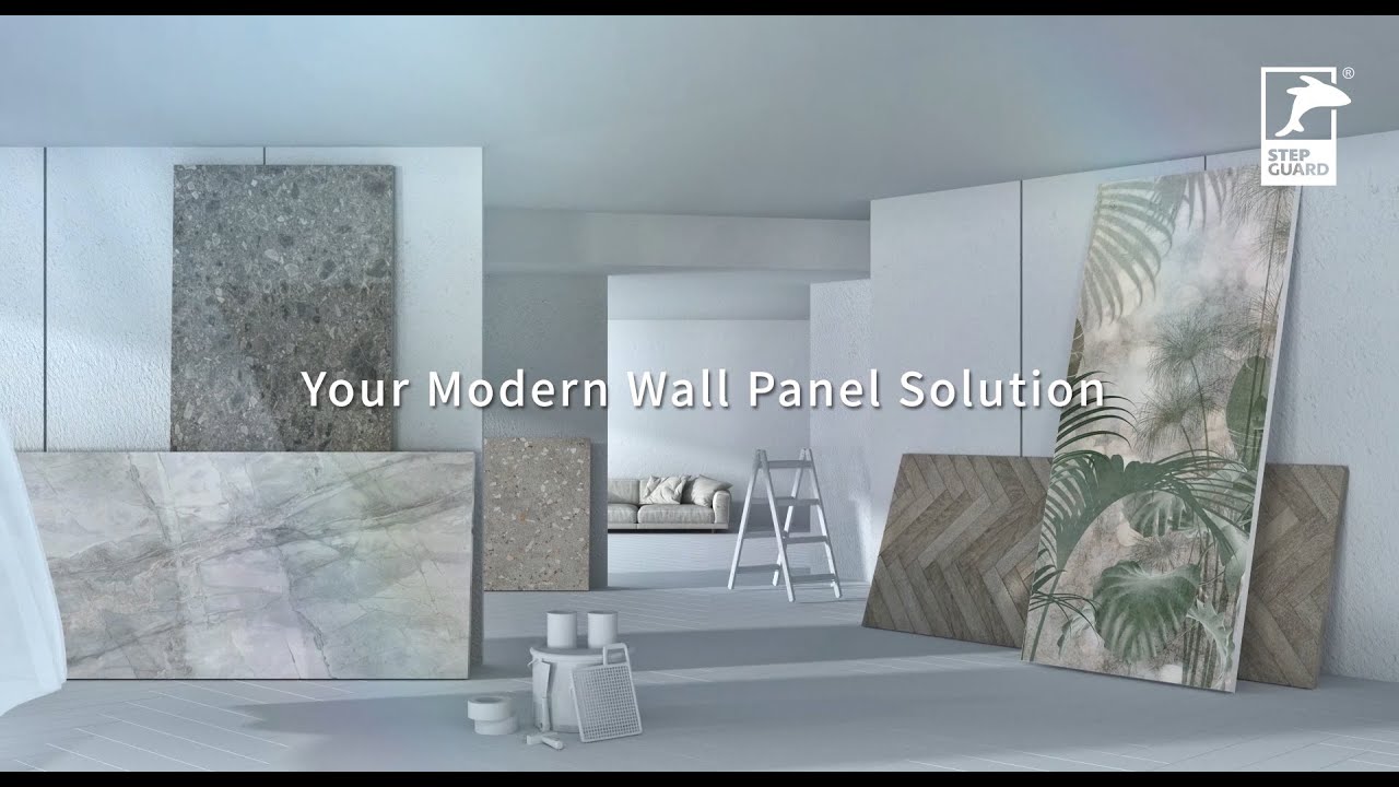 Modern SPC Wall Panel Solution - STEP GUARD FastPanel Collection - YouTube