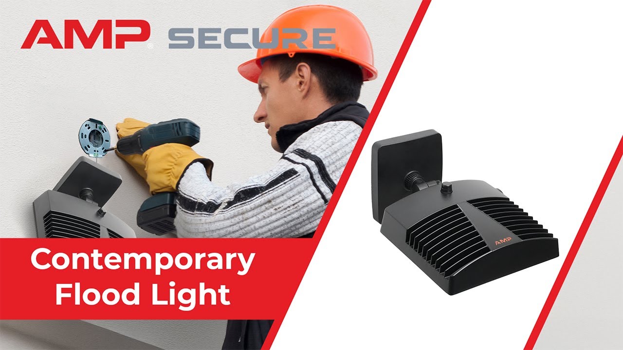 Contemporary Flood Light | AMP SECURE | Your Contractor Direct Outdoor ...