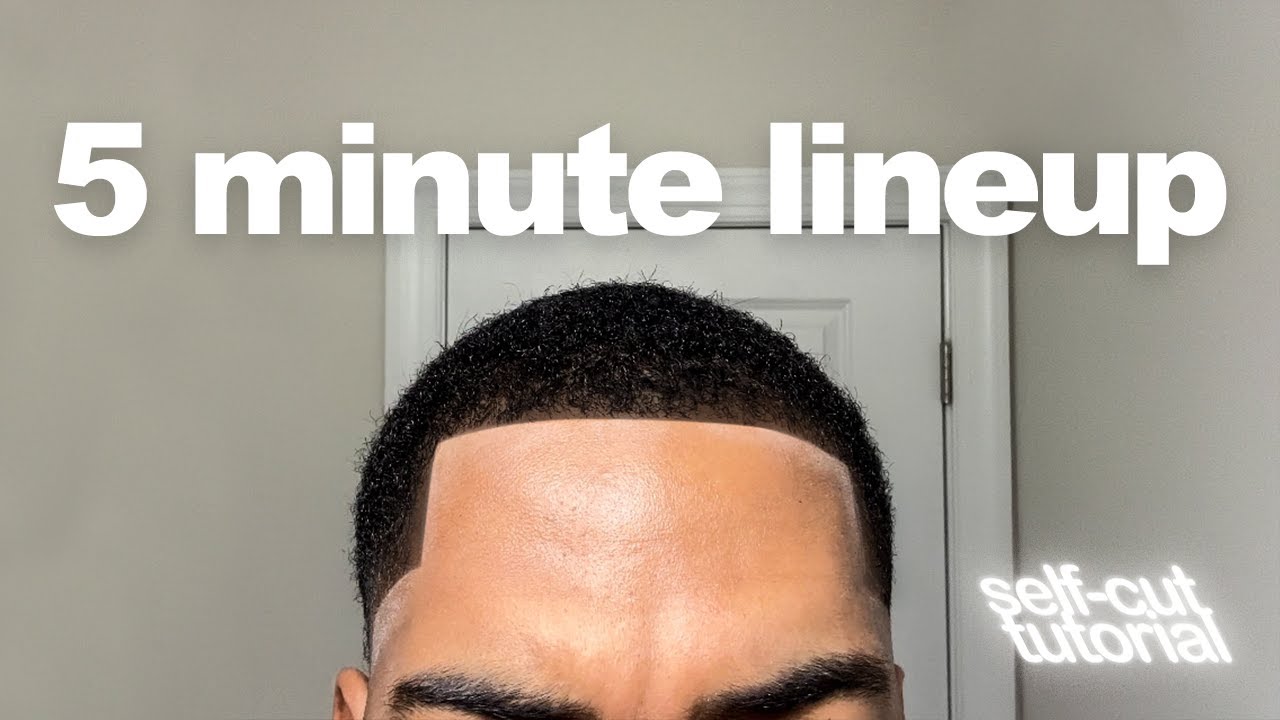 how to give yourself a lineup under 5 minutes | self-cut tutorial - YouTube