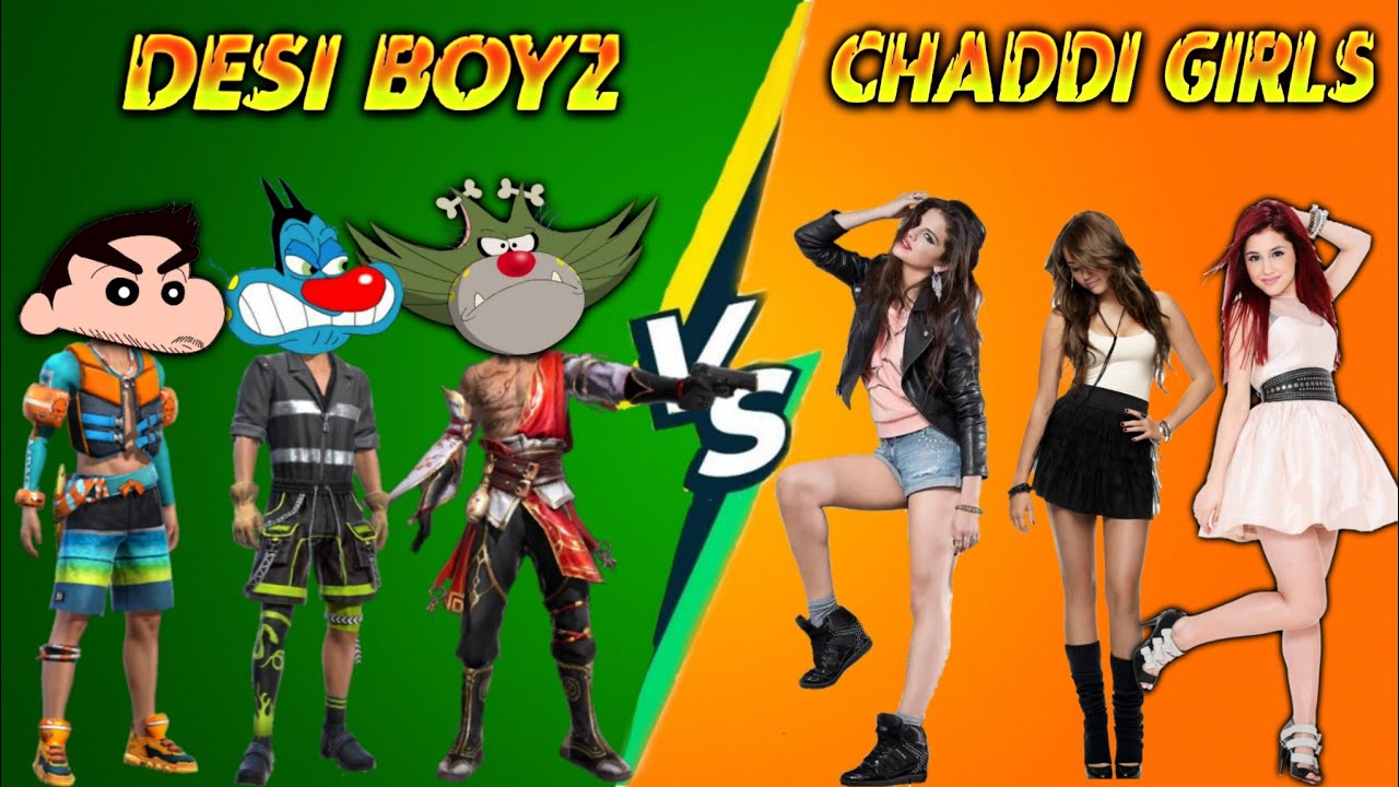 Chaddi Girls In Free Fire Challenge Noob Brothers ft. Oggy Jack ...