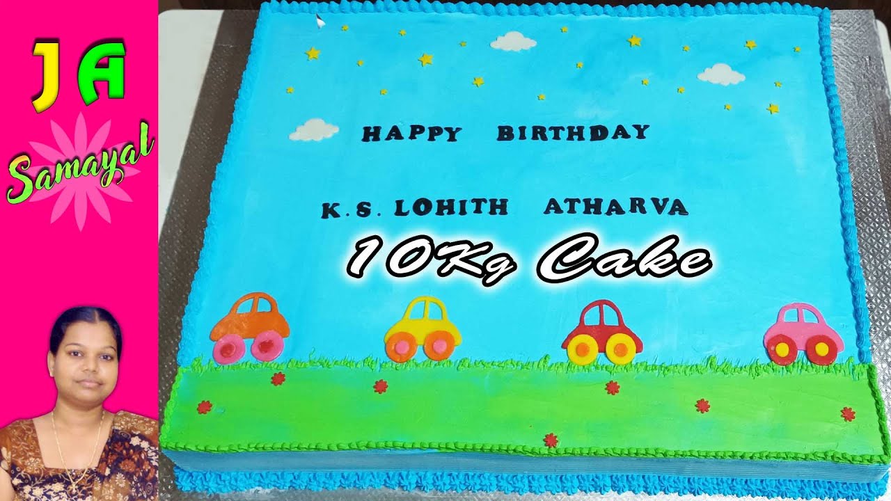 10Kg Cake | 10kg Home Made Cake | 10kg Fresh Cream Cake | 10kg Black ...