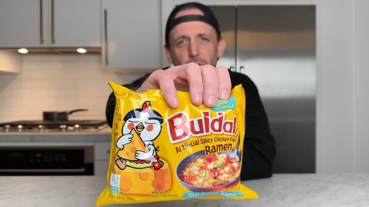 Buldak Cheese Ramen REVIEW: The BEST cheesy ramen - YouTube