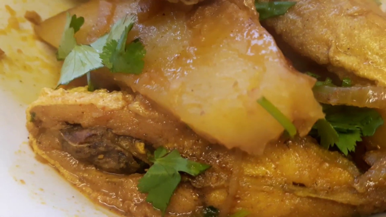Cooking Golden Pomfret With Potato - YouTube