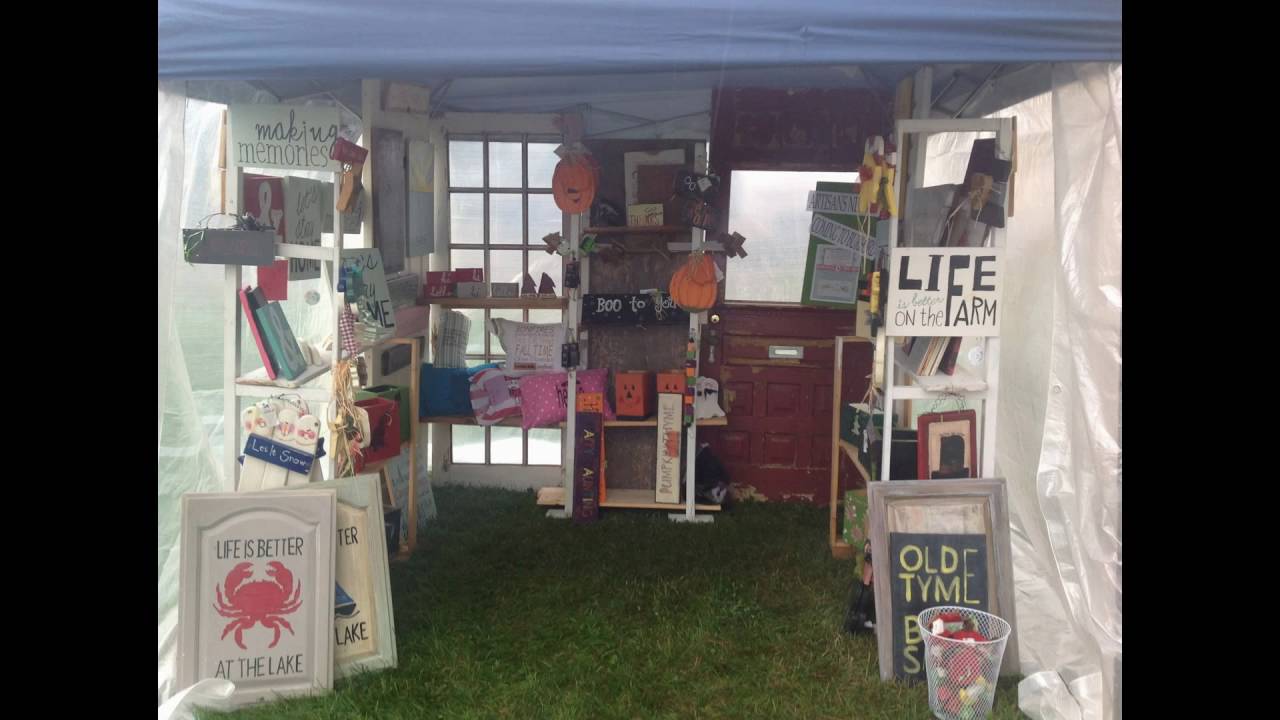 booth set up and craft show - YouTube