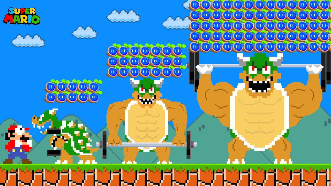 Super Mario Bros., Upgrading Bowser to the STRONGEST EVER with 999 Seed ...