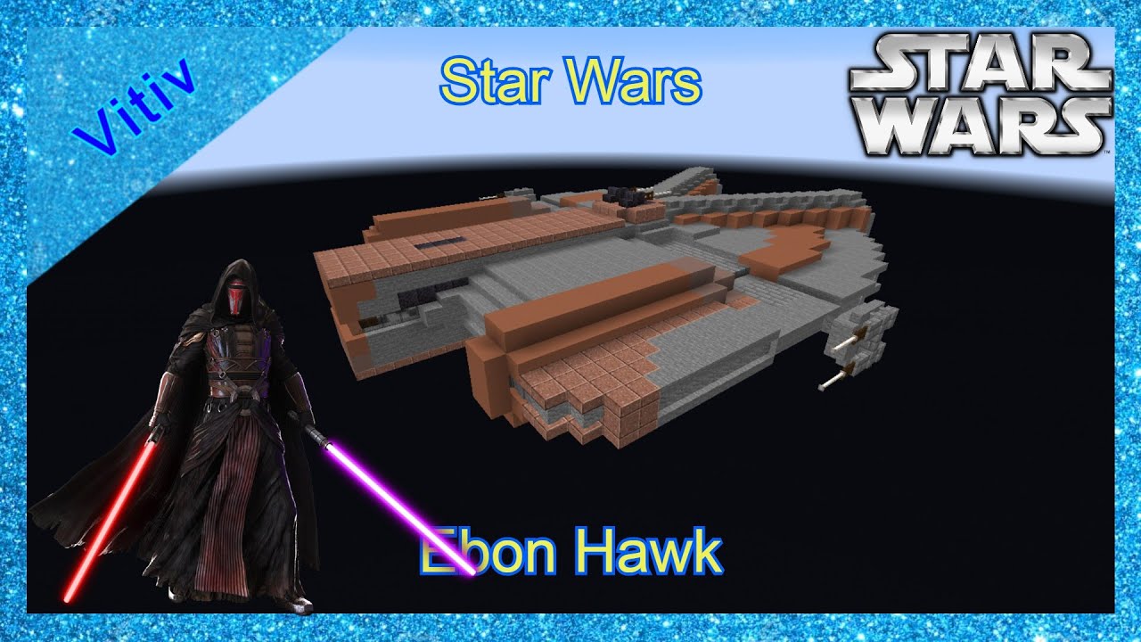 Star Wars Dynamic-Class Freighter 'Ebon Hawk' in Minecraft - Tutorial ...