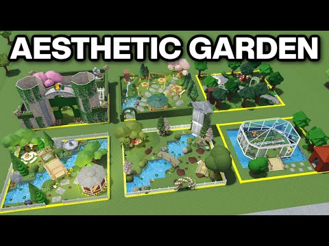 AESTHETIC SPRING GARDEN BUILD BATTLE in Bloxburg - YouTube